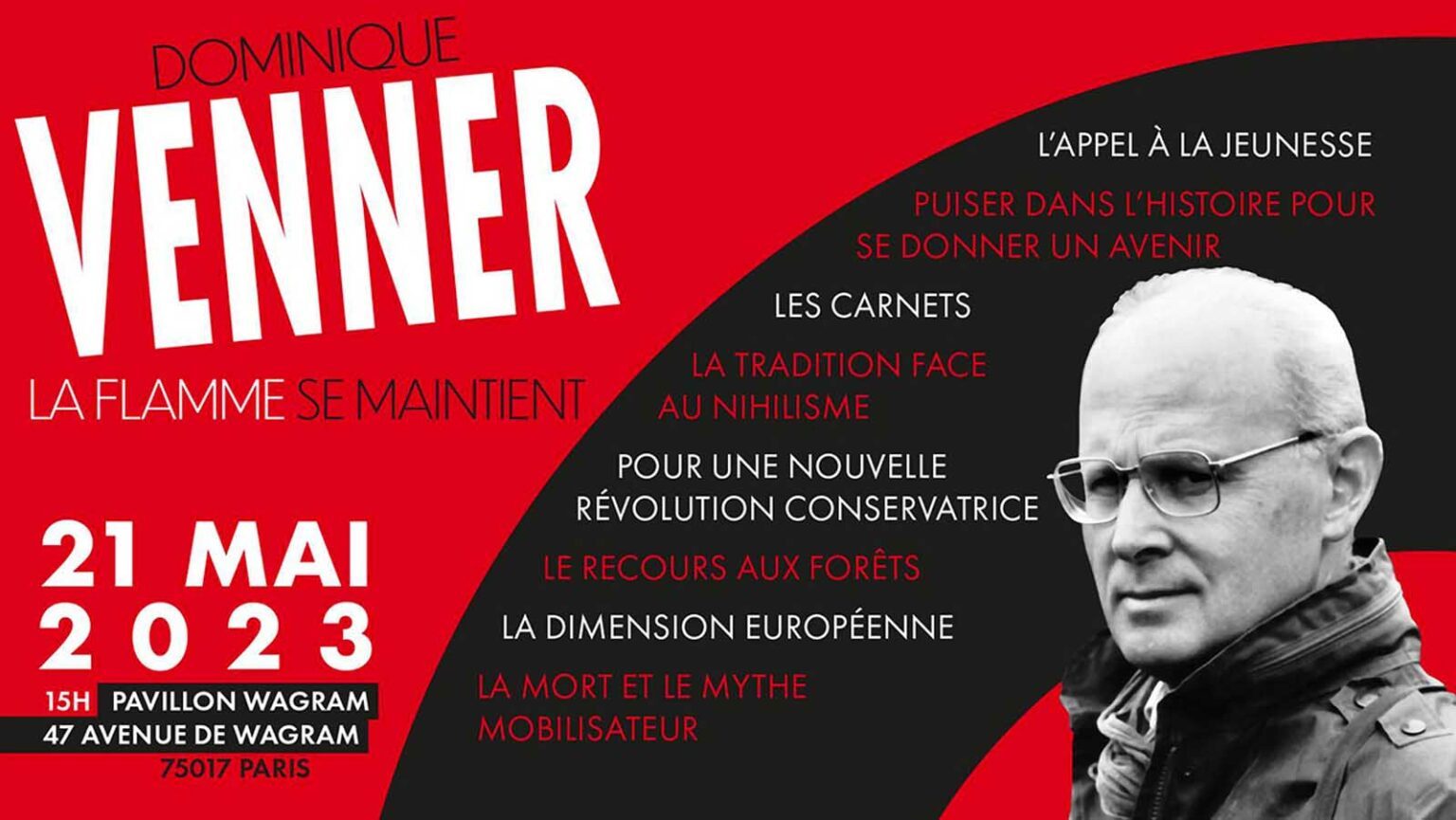 Revue Éléments - 21 mai 2023, journée-hommage à Dominique Venner